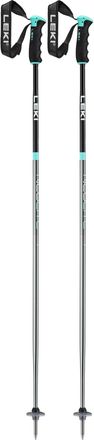 Leki Damen Neolite Airfoil Skistöcke, Gunmetal-Black-Light Turquoise, 115CM