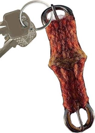 Generico Western Mini Girth Porte-cl&eacute;s avec breloque l&eacute;g&egrave;re et faite &agrave; la main - Pour les amoureux des amoureux des f&ecirc;tes - Sac &agrave; dos pour usage int&eacute;rieur et e