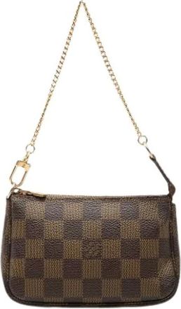 Louis Vuitton Pre-owned Mini Pochette Accessoires - Femme - Pre-owned - Brun - Taille: ONE Size