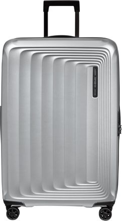 Samsonite Hartschalen-Trolley SAMSONITE NUON, Gr. B/H/T: 49cm x 75cm x 30cm 100 l, silber (matt silber), Polycarbonat, unifarben, Koffer