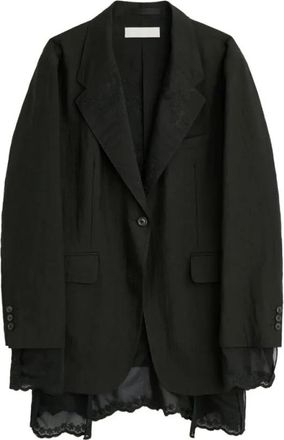 Our Legacy Femme, Vestes, Noir, Taille: 38 FR Blazer R&eacute;versible Drip