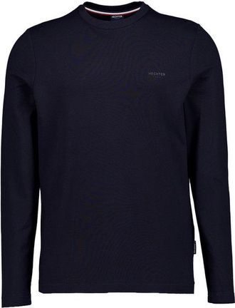 Daniel Hechter Herren Longsleeve blau Baumwolle