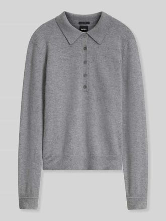 HUGO BOSS Pullover aus Kaschmir mit Polokragen