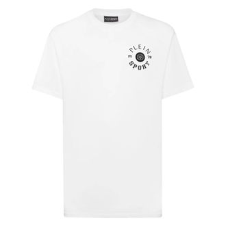 Plein Sport Homme, Tops, Blanc, Taille: 2XL T-Shirt Col Rond