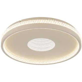 Globo Lighting Plafonnier LED avec fonction m&eacute;moire, veilleuse, intensit&eacute; lumineuse r&eacute;glable, t&eacute;l&eacute;commande, diam&egrave;tre 41 cm