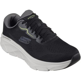 Skechers DLux Walker 2.0 Polyester Herren Schwarz /Limette Sneakers