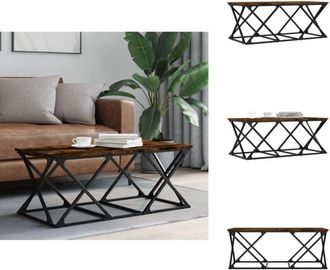 vidaXL Couchtisch R&auml;uchereiche 100x49x40 cm Holzwerkstoff - Couchtisch - Wohnzimmerstil - Holzm&ouml;bel - Esszimmertisch - Dekoration