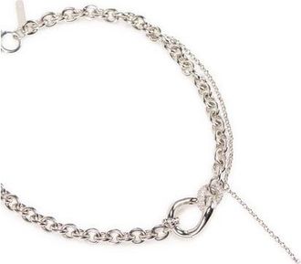 Justine Clenquet Collier Brett maillons et cha&icirc;ne suspendue