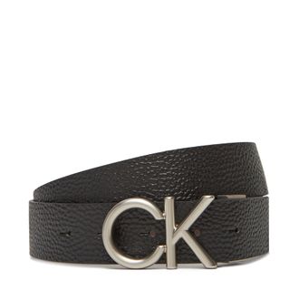 Calvin Klein Herrengürtel Calvin Klein Ck Hallmark Logo 35Mm Adj/Rev LV04D7034G Schwarz