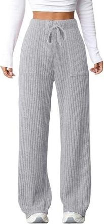 Generic Pantalons Sport pour Femme Chic Et Elegant &Eacute;t&eacute; Longueur Pants Pas Cher Relax Fit Loisirs Sweatpants Comfy D&eacute;tente Tenue Fluide Confortable Taille Elas