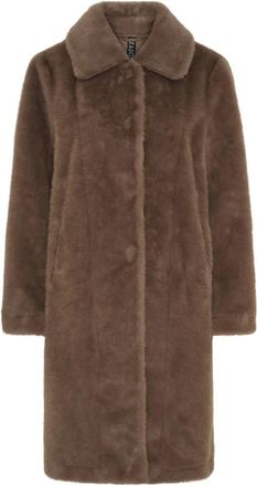 Notyz Notyz, Femme, Vestes, Brun, Taille: 42 FR Veste en fausse fourrure