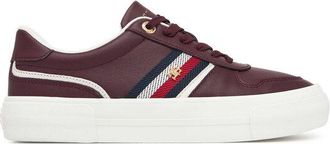 Tommy Hilfiger Sneakers Th Platform Vulc Leather FW0FW09603 Braun