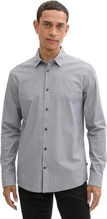 Tom Tailor 1042668 Chemise, 36040-navy White Fine Check, M Hommes