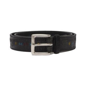 Orciani Lasergeschnittener Lederg&uuml;rtel - - Accessories - Herren - Schwarzk - 100 CM
