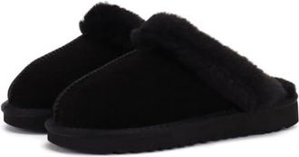 Generic Pantoufles pour Femmes Moelleuses en Mousse à mémoire de Forme Confortables et moelleuses Hiver Chaudes Chauds et douillets Intérieur À Enfiler Mules,