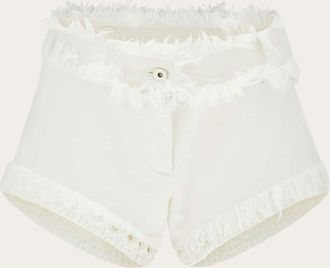 Ferragamo Damen 5-Pocket-Shorts Wei&szlig;