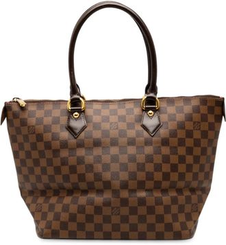 Louis Vuitton Shopper - Damier Ebene Saleya MM - Gr. unisize - in Braun - f&uuml;r Damen