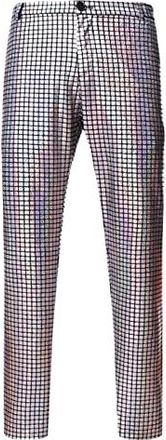 Generic Pantalon Jogging Grande Taille Homme Sport Toile Fusel&eacute; Thermique Enduit Bicolore Nylon Destroy avec Bouton Basketball Am&eacute;ricain 27 90 Ballon Fleurs M