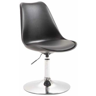 Clp Chaise dapparence moderne avec tabouret pivotant de conception de jambe diff&eacute;rentes couleurs colore : noir