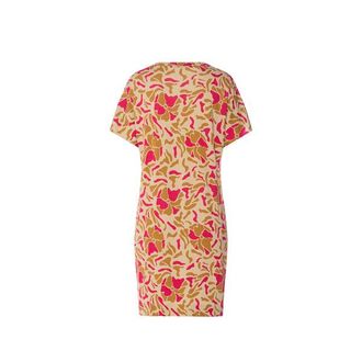 Hanro Robe de nuit imprim&eacute;e en coton m&eacute;lang&eacute;