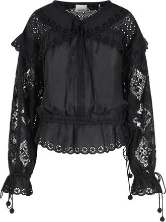 Isabel Marant Isabel Marant Blouse en coton noir Nowana