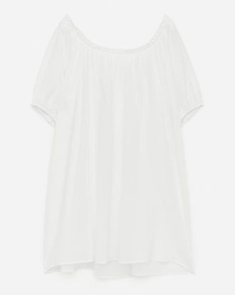 Arket Strandkleid Aus Baumwollvoile -Wei&szlig;