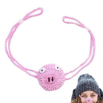 Generic Couvre-nez par temps froid - Couvre-nez pour femmes au crochet fait &agrave; la main, r&eacute;glable, amusant, hiver, chaud, doux et confortable | Pour les femmes 