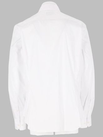 Giorgio Armani Slim-Fit Poplin Cotton Shirt - White
