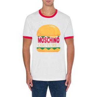 Moschino T-Shirt Bianca - - Tops - Herren - Wei&szlig; - XL