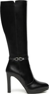 Nero Giardini I514521DE Bottes Femme en Cuir - Noir 38 EU
