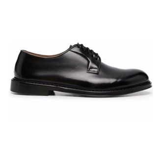 Doucal's Homme, Chaussures, Noir, Taille: 42 EU Derbies en cuir noir &agrave; lacets