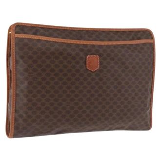 Celine Sac pochette vintage doccasion - Femme - Pre-owned - Brun - Taille: ONE Size
