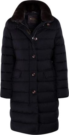 Moorer Femme, Manteaux, Bleu, Taille: 40 FR Vetiver Jacket