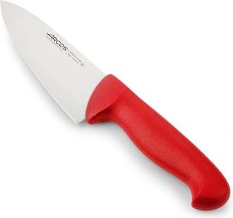 Arcos Chefmesser aus Edelstahl 15 cm - Professionelles K&uuml;chenmesser f&uuml;r Schneiden und Reinigen von Gem&uuml;se - Ergonomischer Griff aus Polyoxymethylen, Schwarz