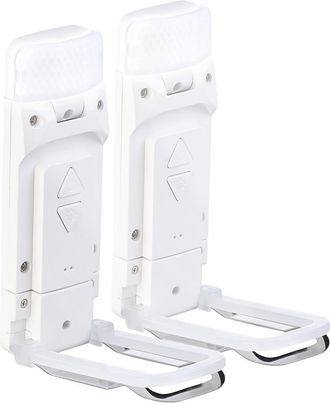 Pearl Leselicht: 2er-Set Akku-LED-Leselampem, Clip, 3 Weiß-Stufen (CCT), dimmbar, weiß (Akku-betriebene Buch-Leseleuchte, Buchleselampen, Tischleuchte Batte