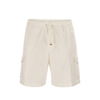 Brunello Cucinelli Drawstring Cotton Cargo Shorts