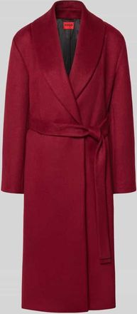HUGO BOSS Regular Fit Mantel mit Woll-Anteil Modell Mindina