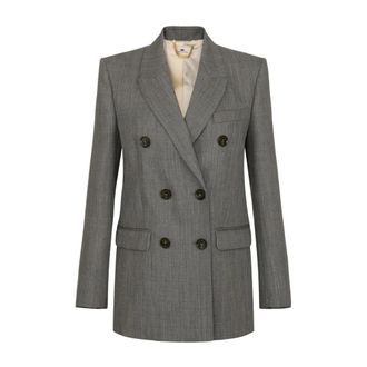 Elisabetta Franchi Wolljacke - - Jackets - Damen - Grau - M