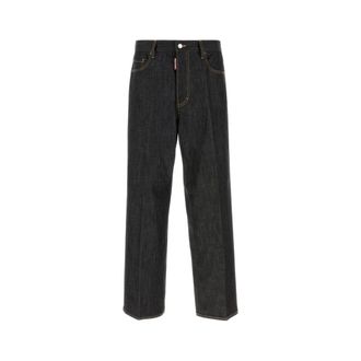 Dsquared2 Homme, Jeans, Noir, Taille: L Jean large coupe ample