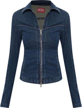 Diesel Femme, Blouses et Chemises, Bleu, Taille: 38 FR De-Quinor-S1 Chemise