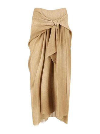 Ermanno Scervino Jupe Midi - Marron