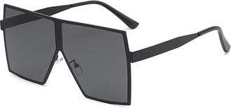 Generic Lunettes De Soleil Tendance Unisexes, Monture Carr&eacute;e En M&eacute;tal, Style Carr&eacute;, Id&eacute;ales For Le Sport En Ext&eacute;rieur, Les Trajets Quotidiens Et Les Soir&eacute;es.(