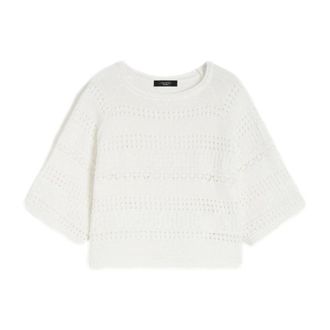 Max Mara Femme, Pulls, Blanc, Taille: 38 FR Wkiorche Sweater