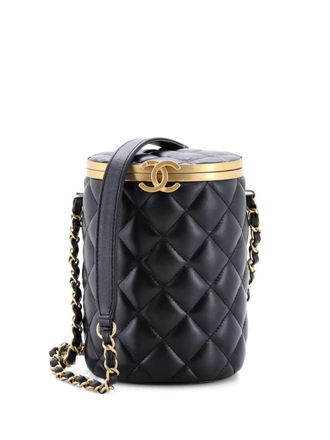 Chanel Crown Box Vanity Bag Quilted Lambskin Small crossbody bag - Schwarz