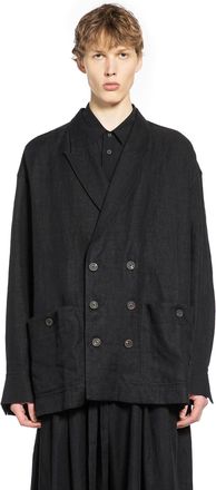 Ziggy Chen Double-Breasted Long Blazer