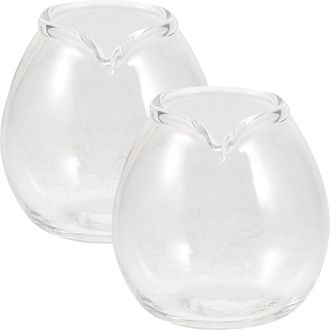 Cabilock Mini Milchkanne Glas 25Ml Kleine Milchbeh&auml;lter Milchkrug F&uuml;r Kaffee Cappuccino Espresso Aufsch&auml;umen K&uuml;chen Zubeh&ouml;r