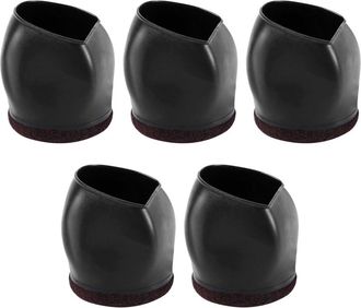 Hemobllo UKCOCO 5 St&uuml;ck rutschfeste Stuhlbeinkappen aus TPE M&ouml;belgleiter f&uuml;r Hartholzb&ouml;den Ger&auml;uschd&auml;mpfende Stuhlbeinabdeckungen f&uuml;r B&uuml;ro und Esszimmerst&uuml;hle