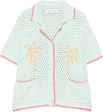 Maison Labiche Souchier Palm Crochet Shirt