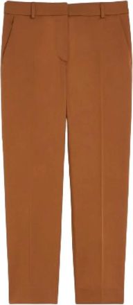 Max Mara Femme, Pantalons, Brun, Taille: 36 FR Pantalon Lince Tailleur Taille Haute