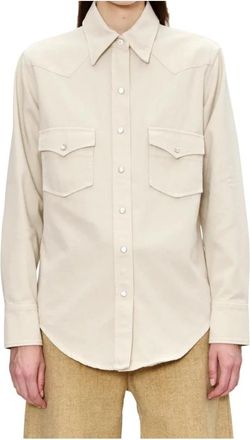 A.P.C. Westernhemd - - Blouses & Shirts - Damen - Beige - XS